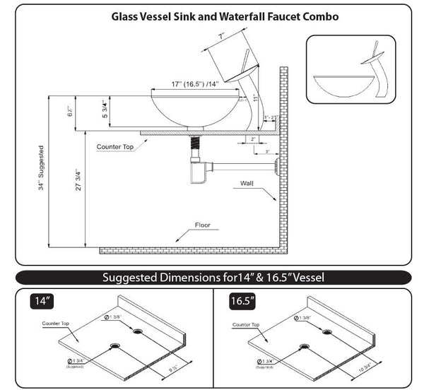 bathroom sink section drawing